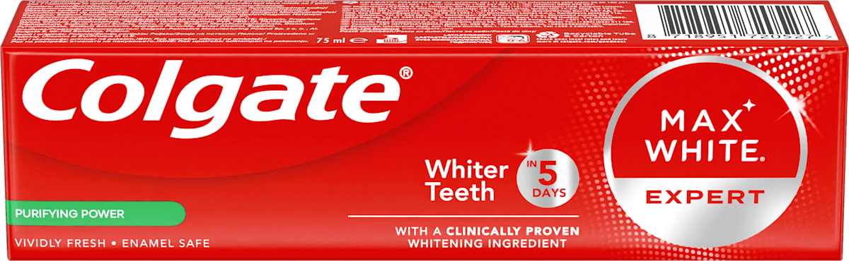 Colgate Max White Expert pasta za zube - Purifying Power, 75 ml | dm.hr
