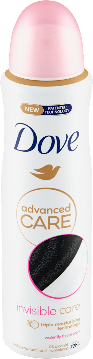 Dove Advanced Care antiperspirant sprej Invisible Care, 150 ml | dm.cz