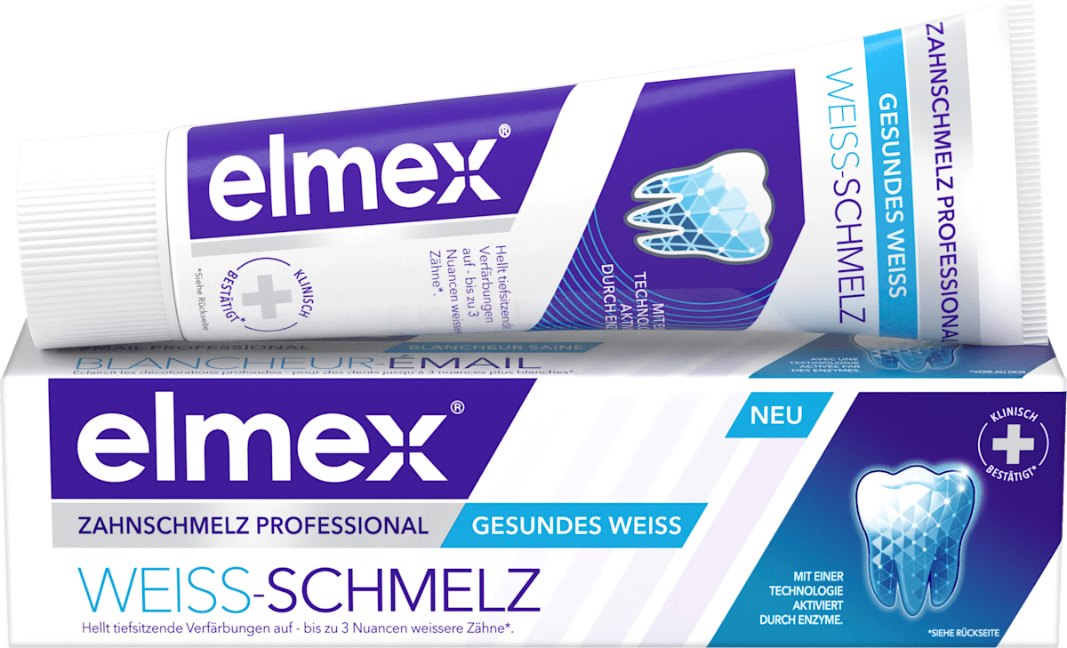 elmex Zahnpasta Zahnschmelz Professional Weiss-Schmelz, 75 ml | dm.at