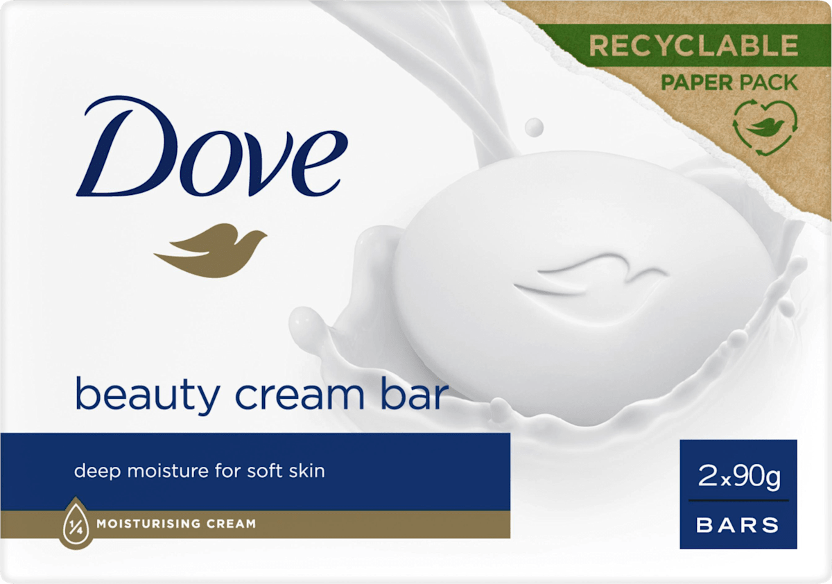 Dove Seifenstück beauty cream (2x90g), 180 g dauerhaft günstig online ...