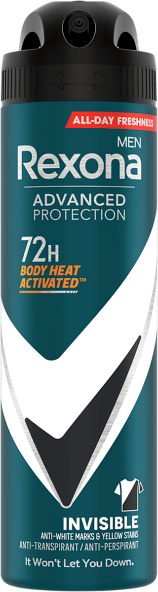 Rexona men Део спрей Advanced Protection Invisible, 150 ml | dm България