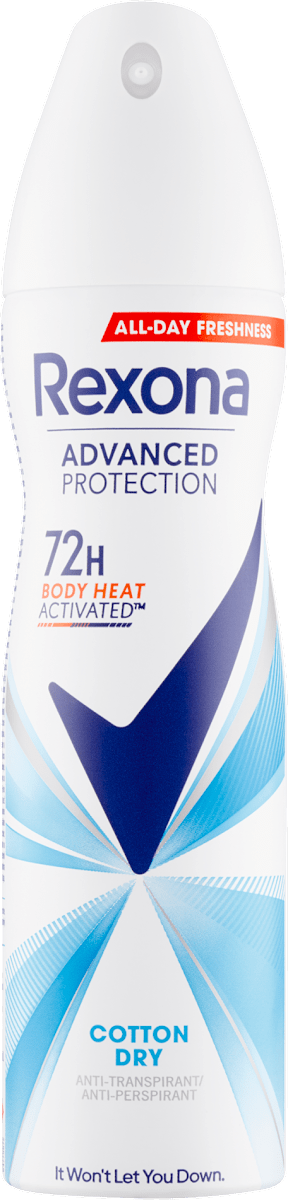 Rexona Advanced Protection antiperspirant sprej Cotton Dry, 150 ml | dm.cz