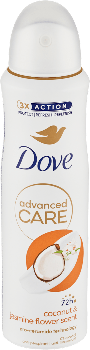 Dove Deo spray, Advanced Care - Coconut & Jasmine Flower Scent, 150 ml | dm.hu