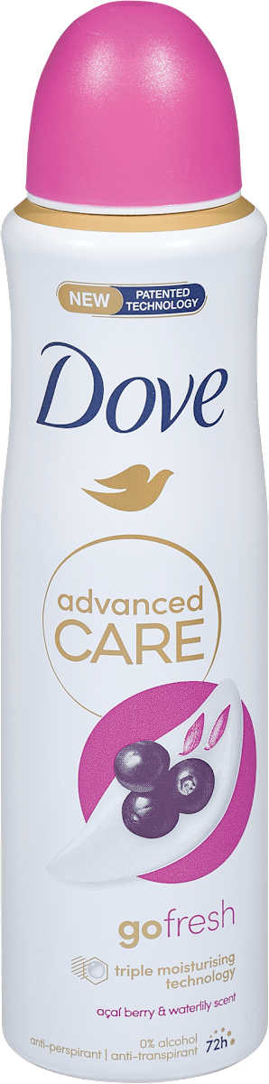 Dove Antiperspirant advanced care acai berry & waterlily, 150 ml | dm.si