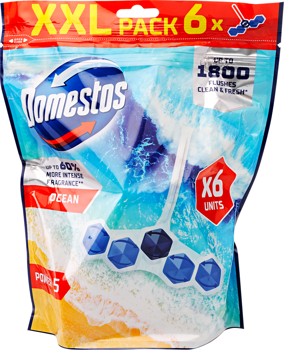 Domestos WC tisztító rúd Ocean (6x50g), 0,3 kg | dm.hu