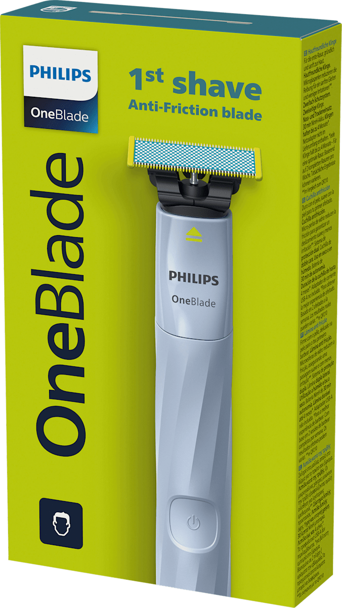 PHILIPS OneBlade Elektrischer Rasierer, OneBlade Face First Shave ...