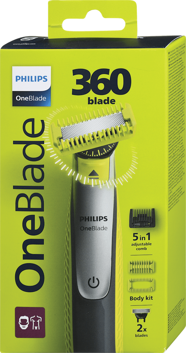 PHILIPS OneBlade Самобръсначка One Blade QP2834/23 за лице и тяло, 1 бр ...