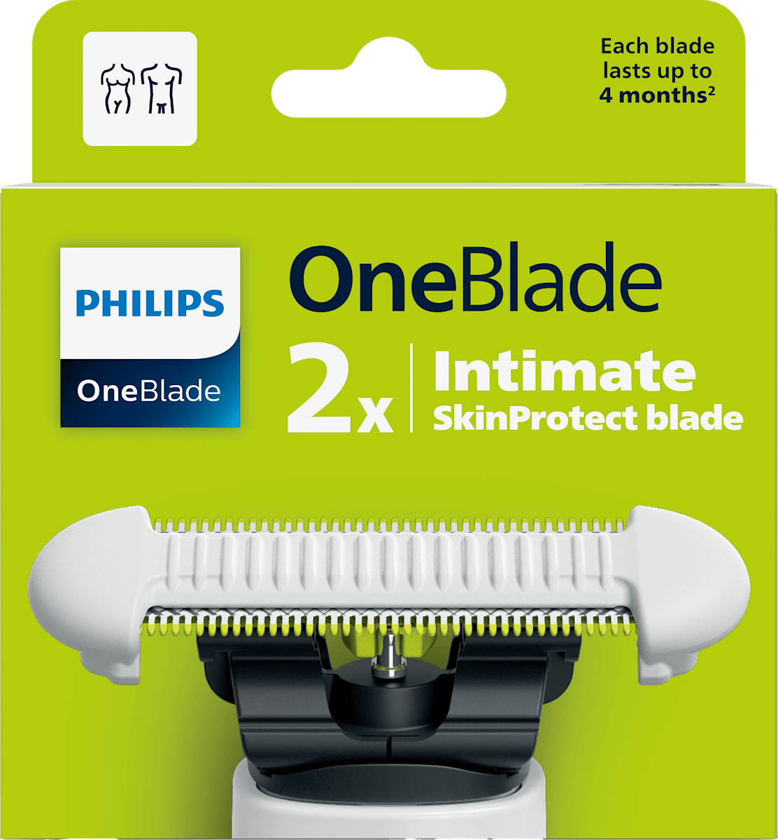 PHILIPS OneBlade náhradní holicí břity Intimate SkinProtect QP229/52, 2 ...
