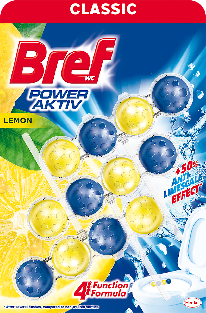 Bref Power Active osvježivač WC školjke – Lemon, 150 g | dm Bosna i ...