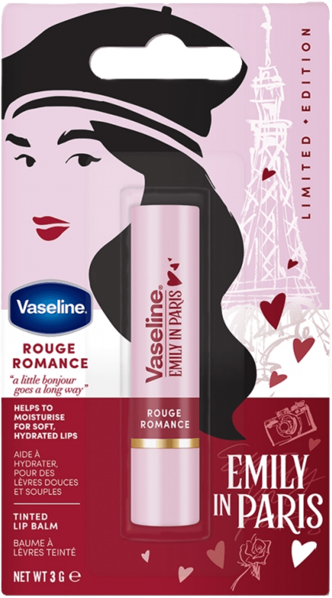 Vaseline Balsamo labbra colorato Rouge Romance Emily in Paris, 3 g | dm ...