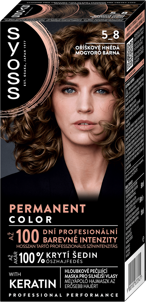 syoss barva na vlasy Oříškově Hnědý 5-8, 1 ks | dm.cz
