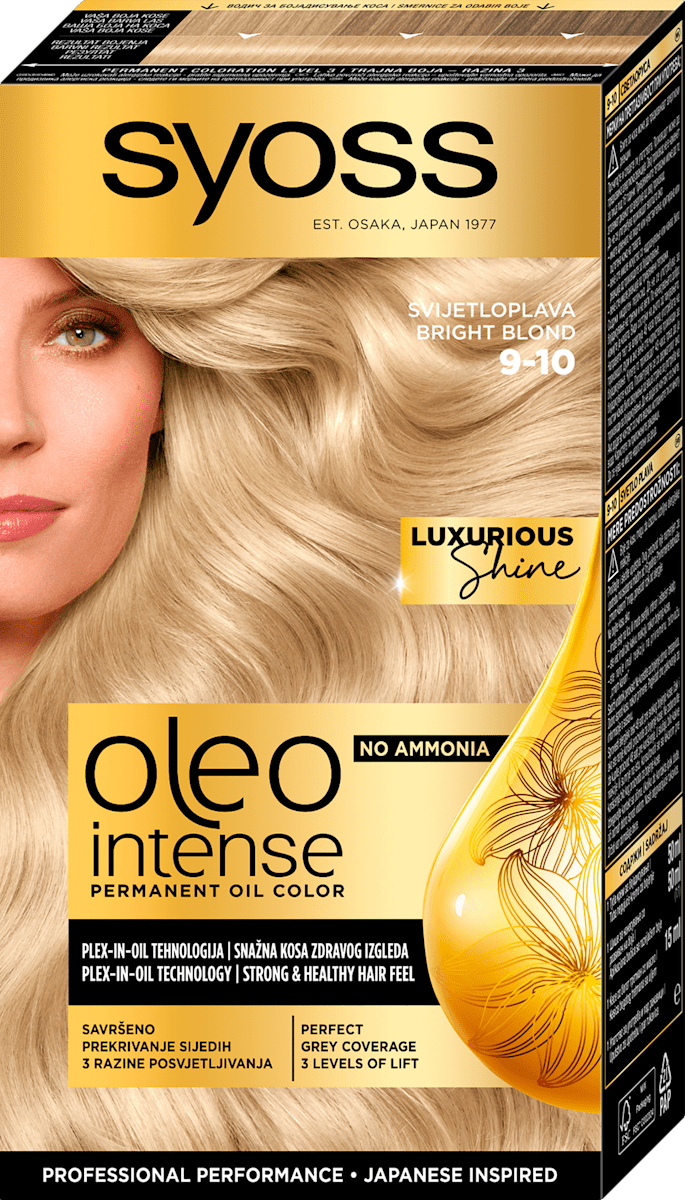 syoss Oleo Intense Boja za kosu – 9-10 svjetlo plava, 1 kom. | dm.hr