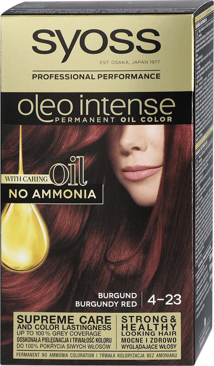 Syoss Oleo Intense Farba do włosów 4-23 Burgund, 1 szt. kupuj w zawsze ...