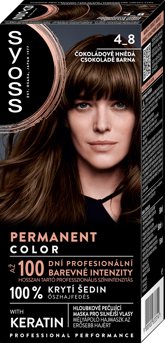 syoss Vopsea de păr permanentă 4-8 Șaten Ciocolatiu, 1 buc | dm.ro