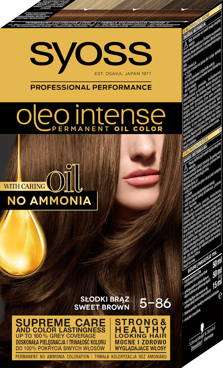 Syoss Oleo Intense Farba do włosów 5-86 Słodki Brąz, 1 szt. kupuj w ...