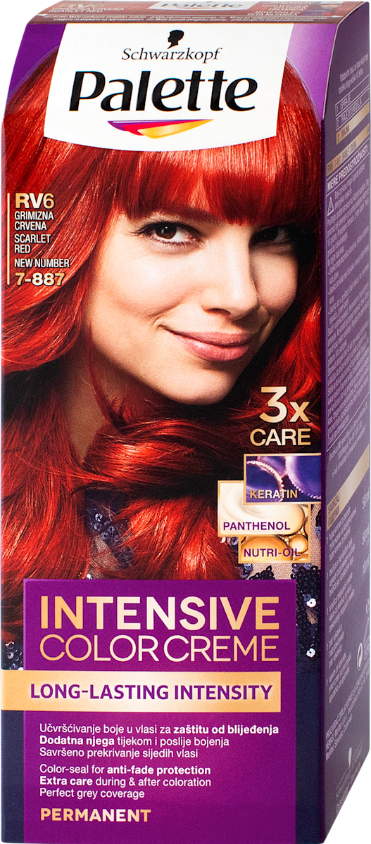 Palette INTENSIVE COLOR CREME Boja za kosu - 7 - 887 grimizna crvena, 1 ...