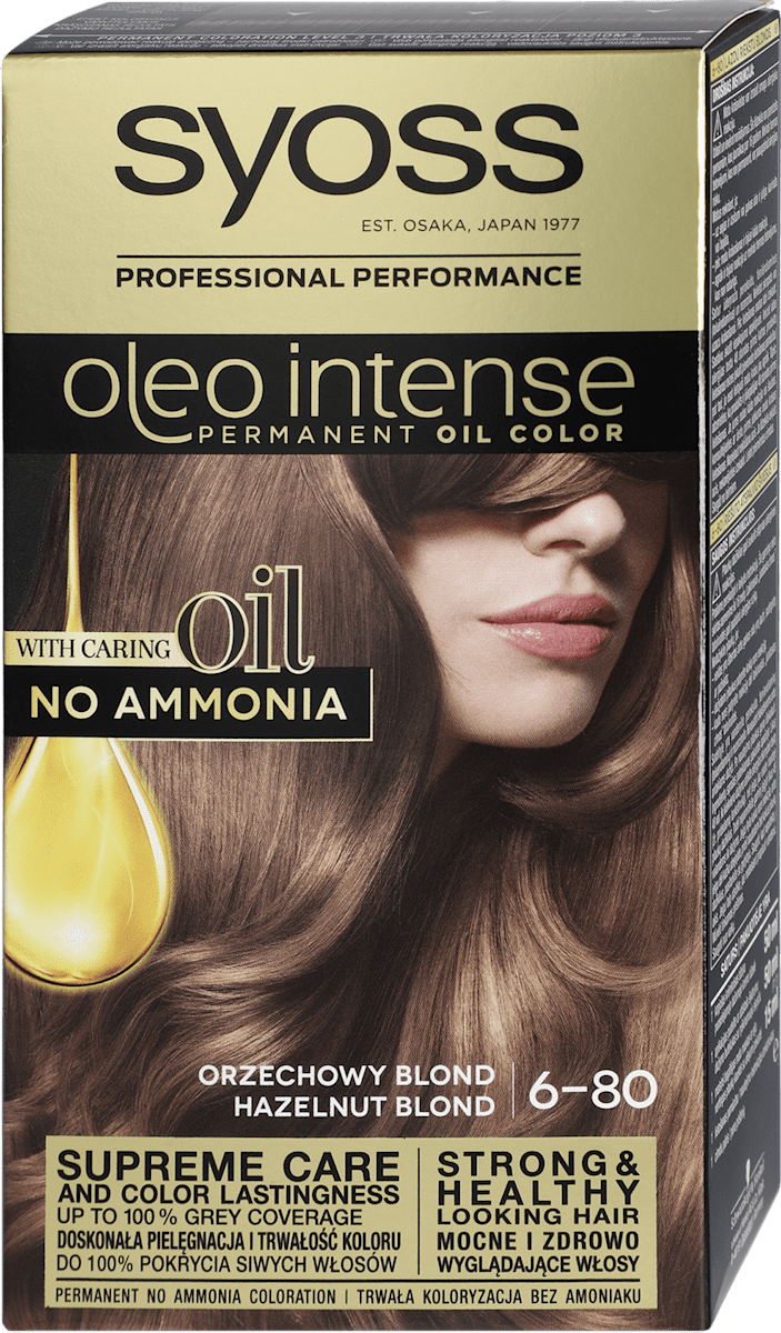Syoss Oleo Intense Farba do włosów 6-80 Orzechowy Blond, 1 szt. kupuj w ...