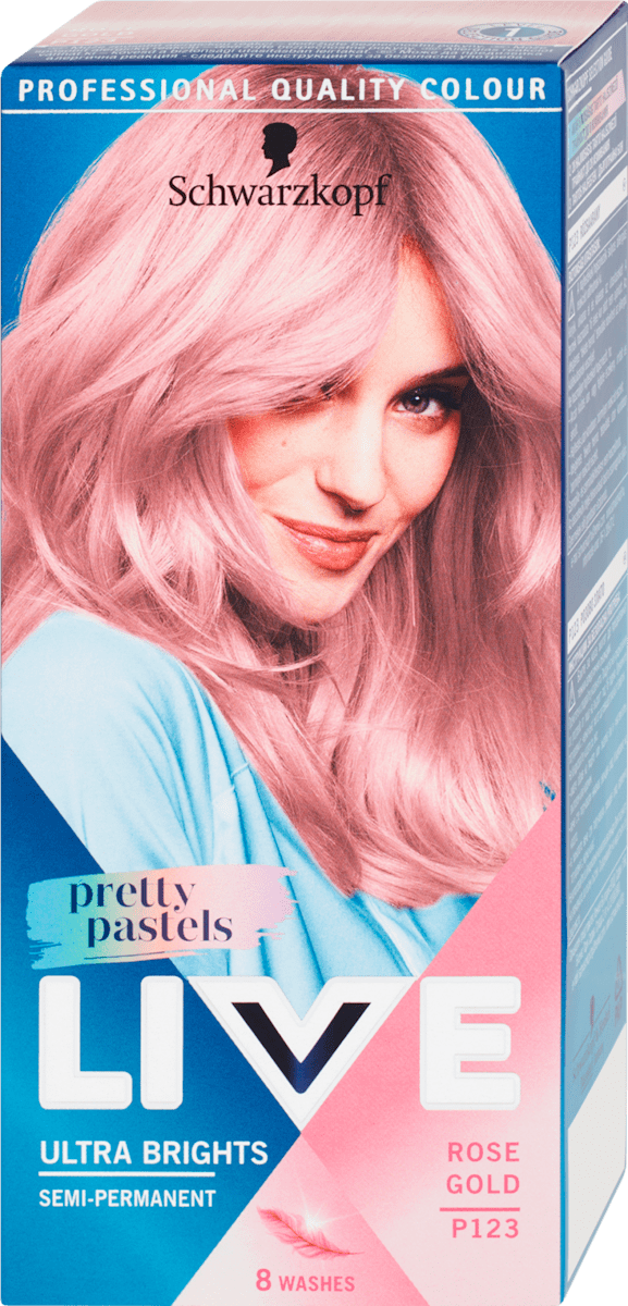 Schwarzkopf LIVE Vopsea de păr semipermanentă P12 Rose Gold, 80 g | dm.ro