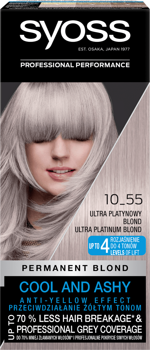 Syoss Farba do włosów 10_55 Ultrapopielaty Blond, 1 szt. kupuj w zawsze ...