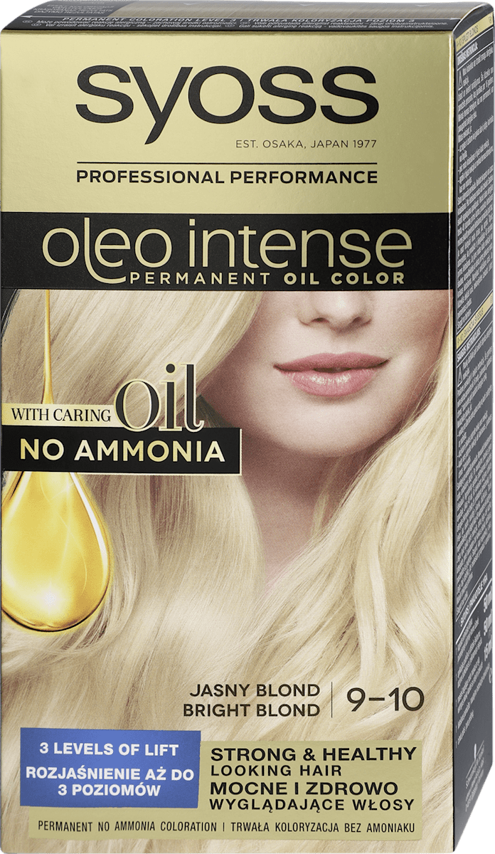 Syoss Oleo Intense Farba do włosów 9-10 Jasny Blond, 1 szt. kupuj w ...