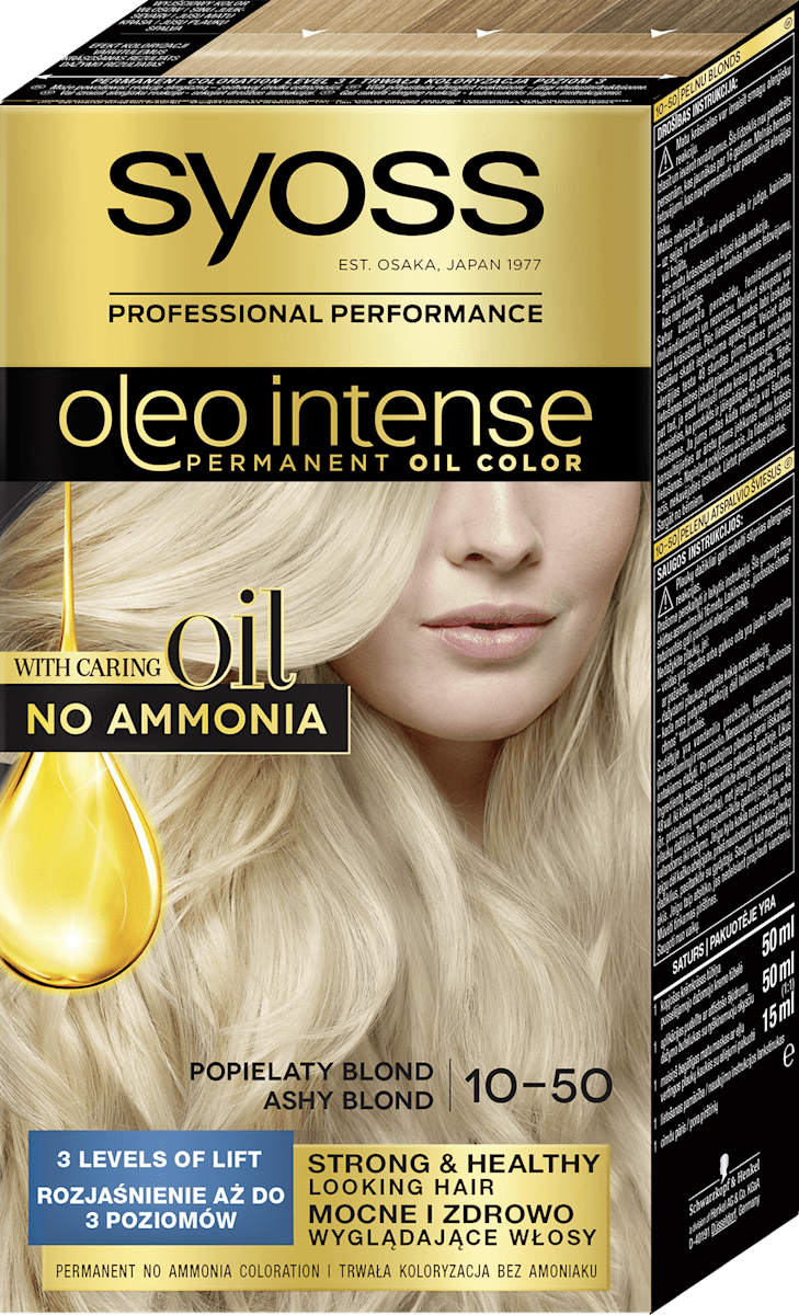 Syoss Oleo Intense Farba do włosów 10- Popielaty Blond, 1 szt. kupuj w ...