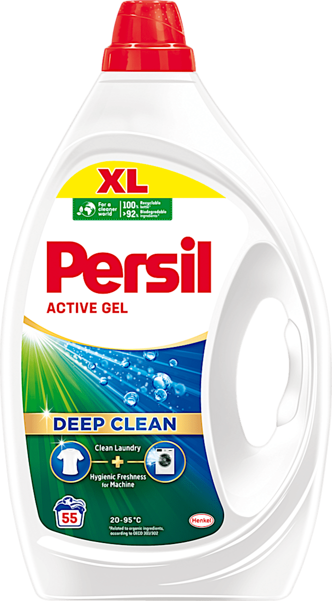 Persil Active Gel Deep Clean tečni deterdžent za veš, 55 pranja, 2,58 l ...