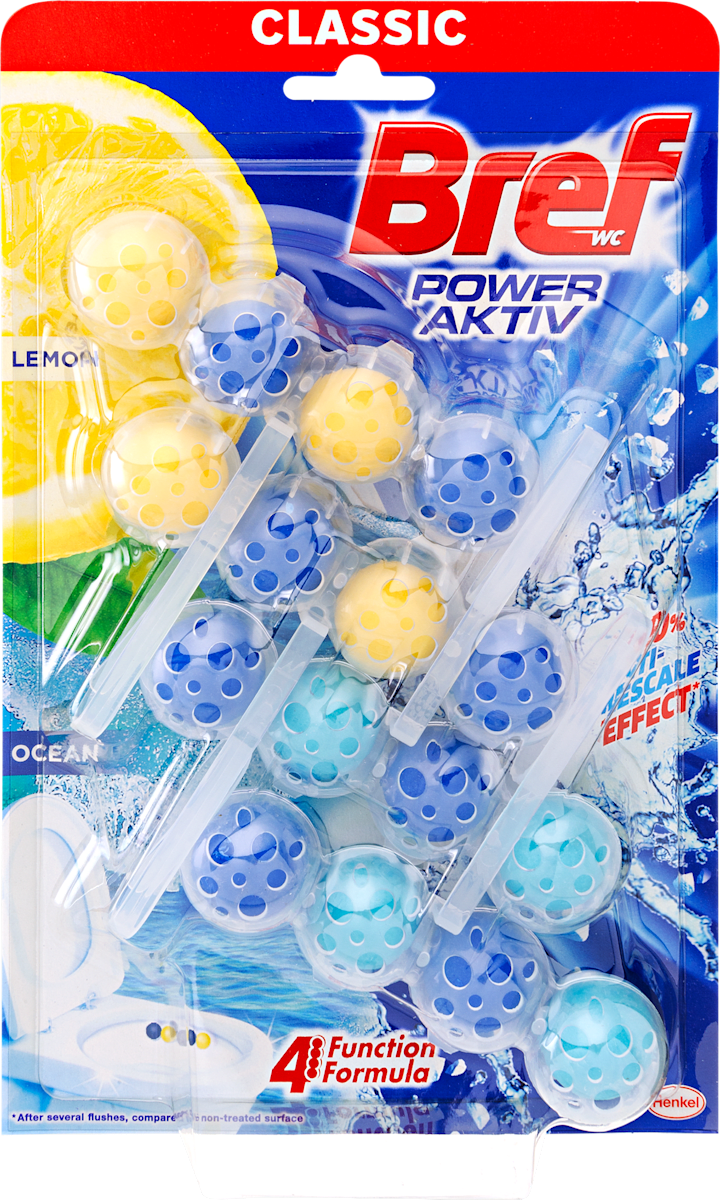 Bref Power Active osvježivač WC školjke – Ocean & Lemon, 4 kom. | dm ...