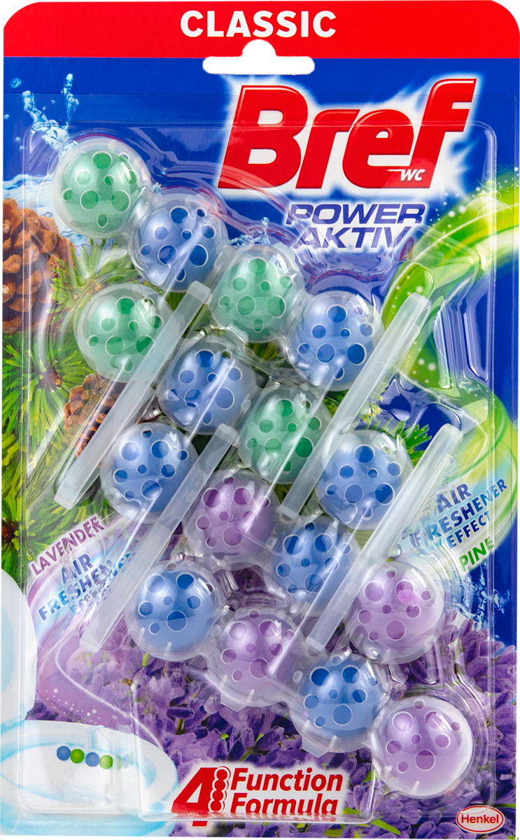 Bref Ароматизатор за тоалетна Power Aktiv, 4x50g, 200 g | dm България