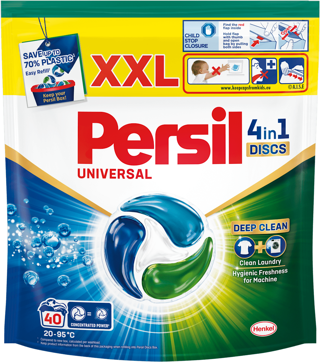 Persil univerzální prací kapsle 4 v 1 Discs Deep Clean, 40 PD | dm.cz