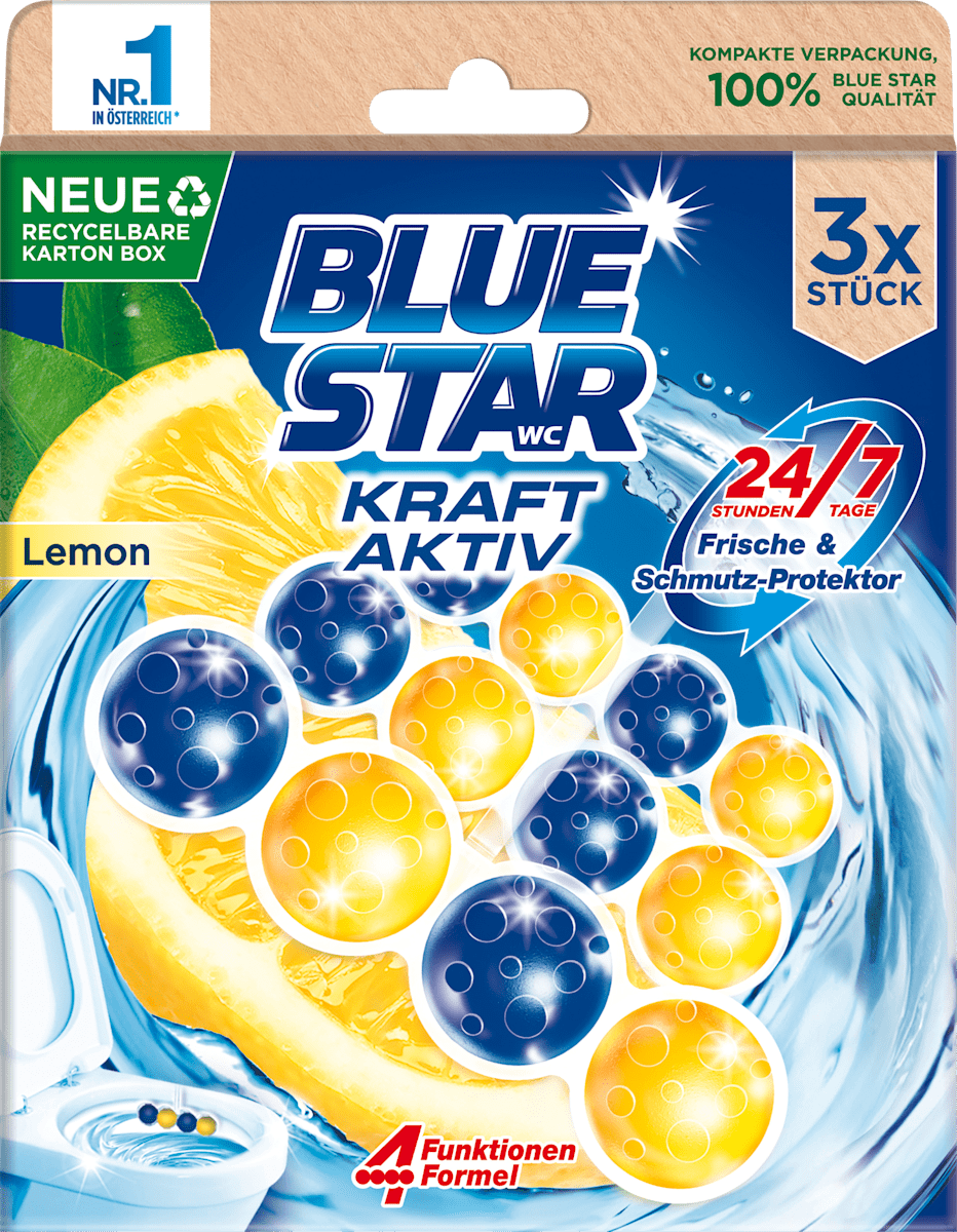 BLUE STAR WC-Stein Kraft Aktiv Lemon, 3 St | dm.at