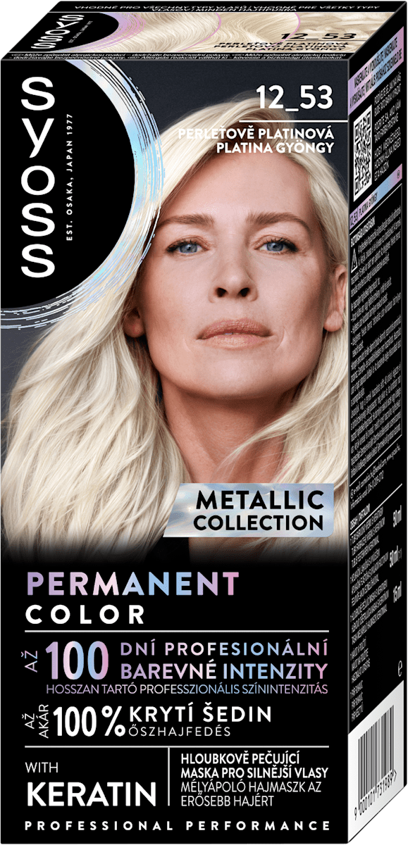 syoss barva na vlasy Perleťově platinový 12-53, 1 ks | dm.cz