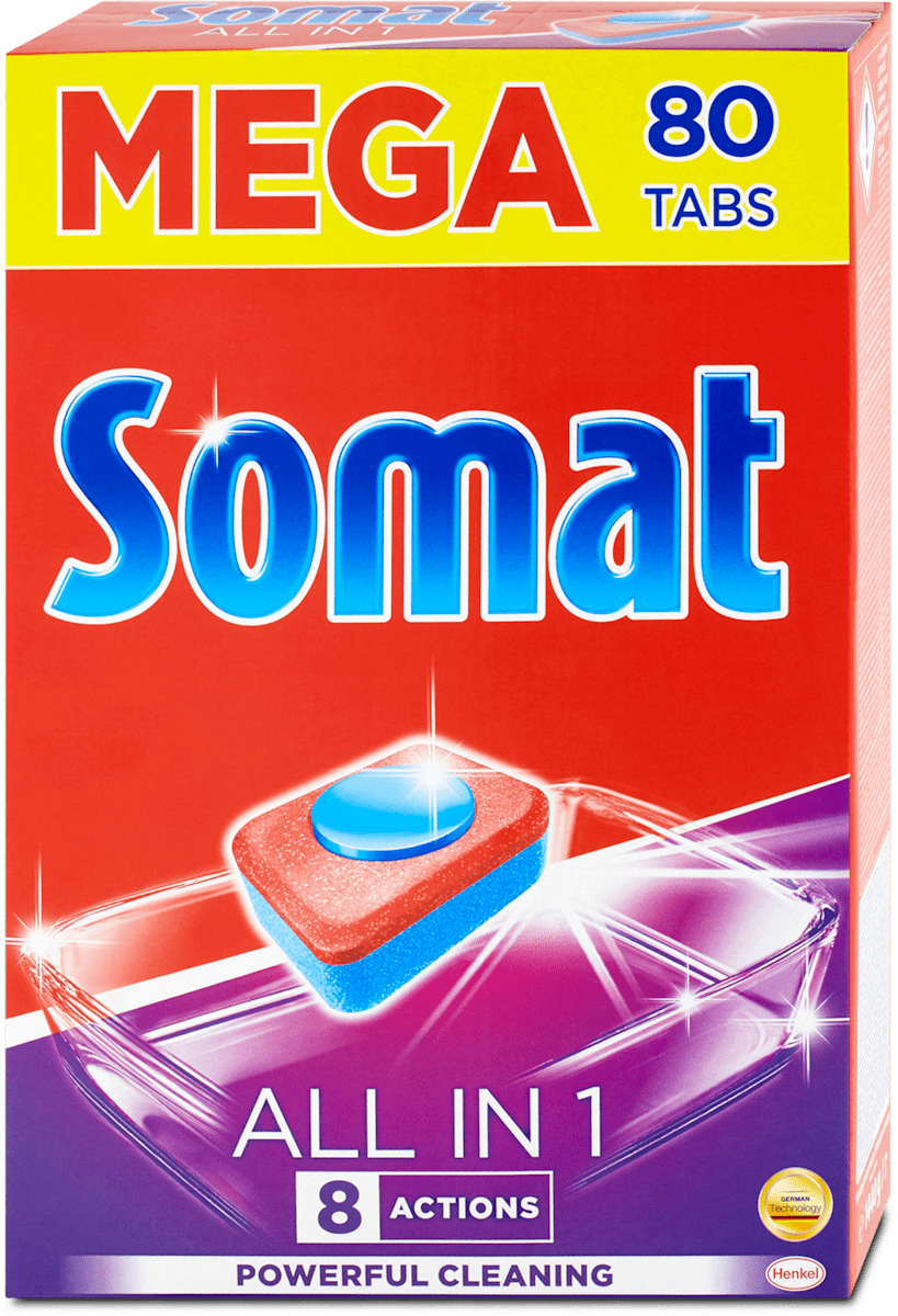 Somat ALL IN 1 MEGA - tablete za mašinsko pranje posuđa, 80 kom | dm.rs