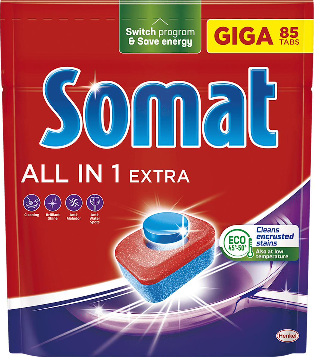 Somat Таблетки за съдомиялна машина All in One, 85 бр. | dm България