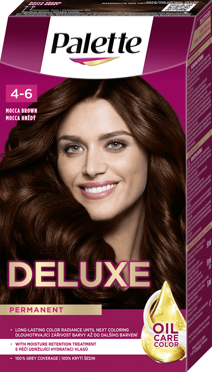 Palette DELUXE Barva za lase 4-6 Rjava kava, 1 kos | dm.si