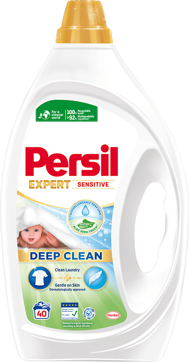 Persil Expert Sensitive tekući deterdžent za pranje rublja Deep Clean, 40 pranja, 1,8 l | dm.hr
