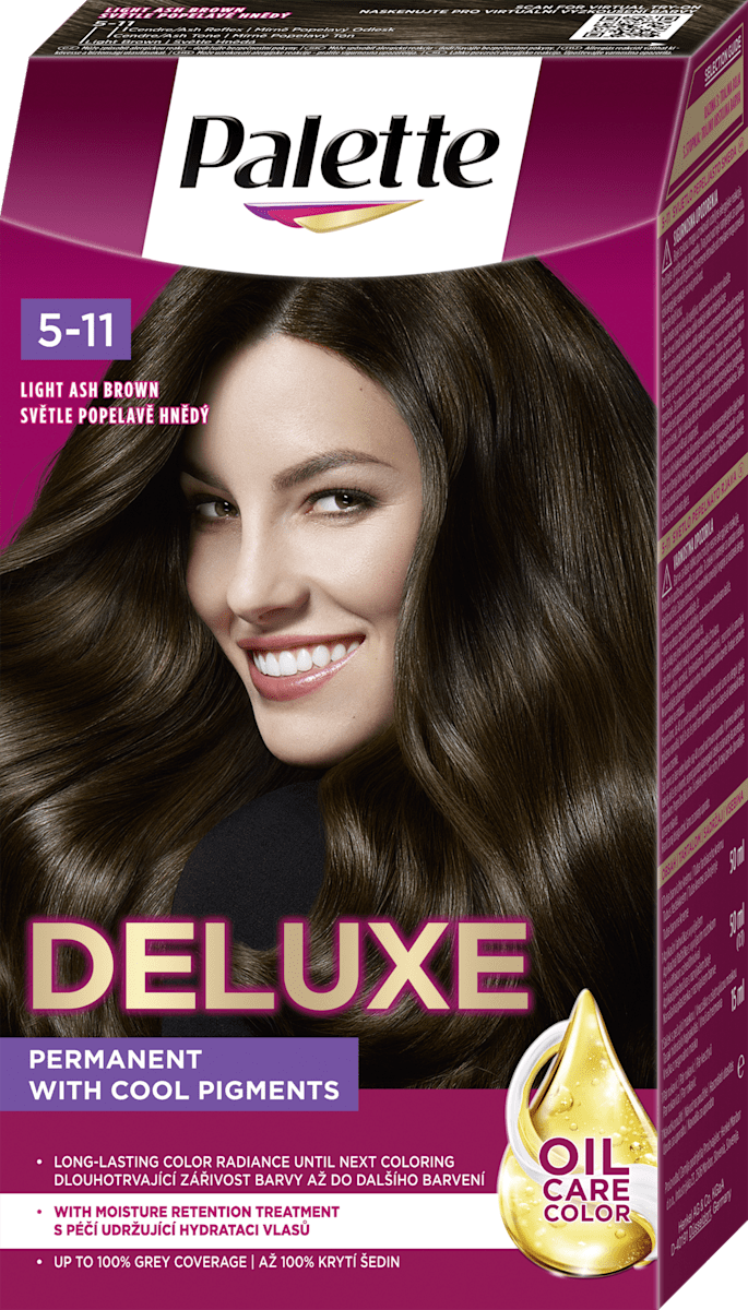 Palette DELUXE Barva za lase 5-11 Svetlo pepelnato rjava, 1 kos | dm.si