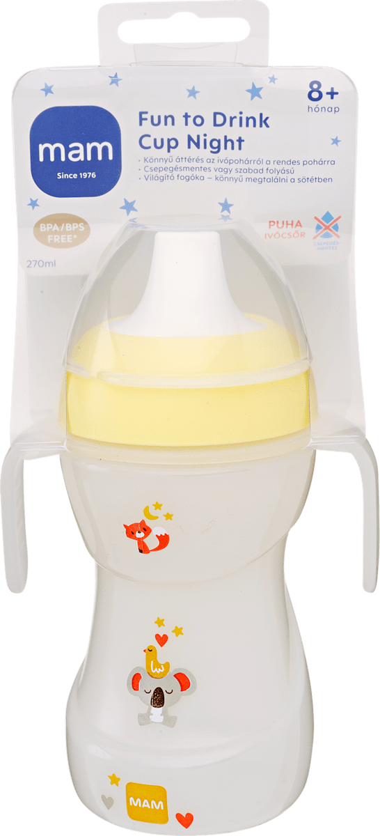 mam Fun to Drink éjszakai ivópohár 8 hónapos kortól, unisex, 270 ml, 1 db | dm.hu