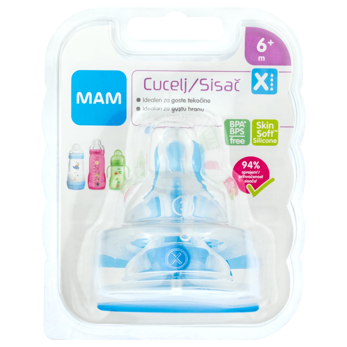 mam Cucla za flašicu Anti Colic 6m+, 2 kom. | dm Bosna i Hercegovina