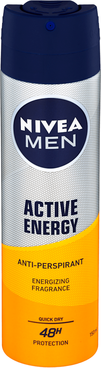 NIVEA MEN Active Energy dezodorans u spreju, 150 ml | dm Bosna i ...