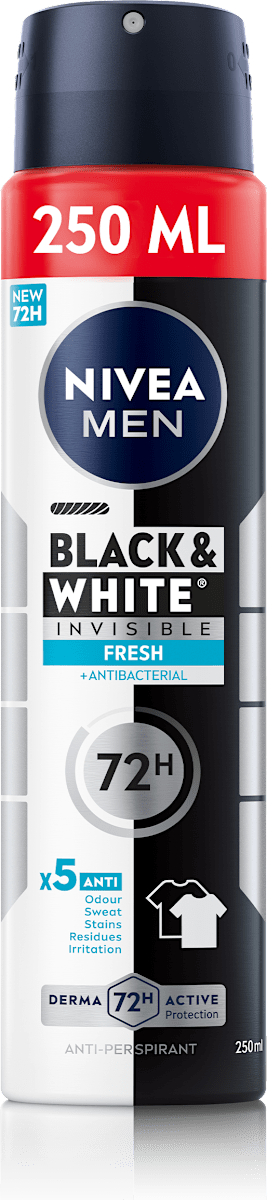 NIVEA MEN Deodorant spray black& white, 250 ml | dm.ro