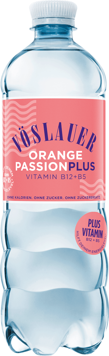 VÖSLAUER Erfrischungsgetränk, Orange Passion Plus Vitamin B12 + B5, 0 ...