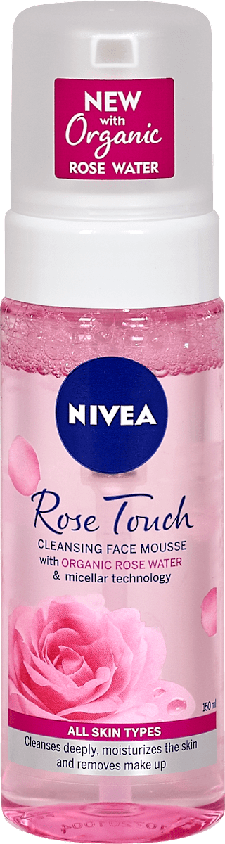 NIVEA Rose Touch spumă de curățare, 150 ml | dm.ro