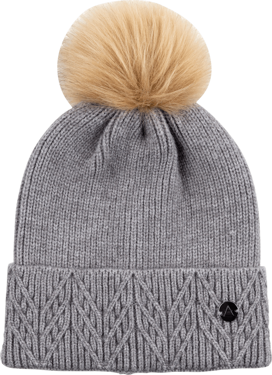 PURSET Haube mit Bommel grau, 90 g | dm.at