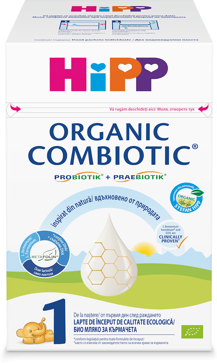 HiPP Lapte praf de început Organic Combiotic 1, 0-6 luni, 800 g | dm.ro