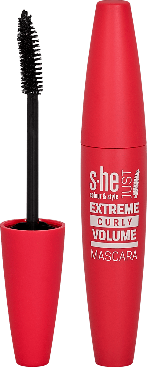 s-he colour&style Just Extreme Curly Volume maskara – 170/002 Black, 12 ...