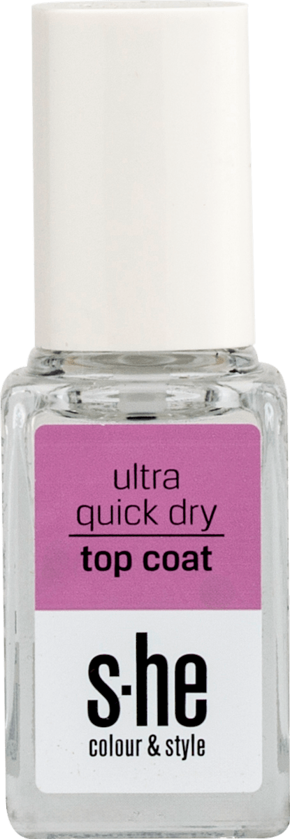 s-he colour&style Топ лак за нокти Ultra Quick Dry 304/002, 1 бр. | dm България