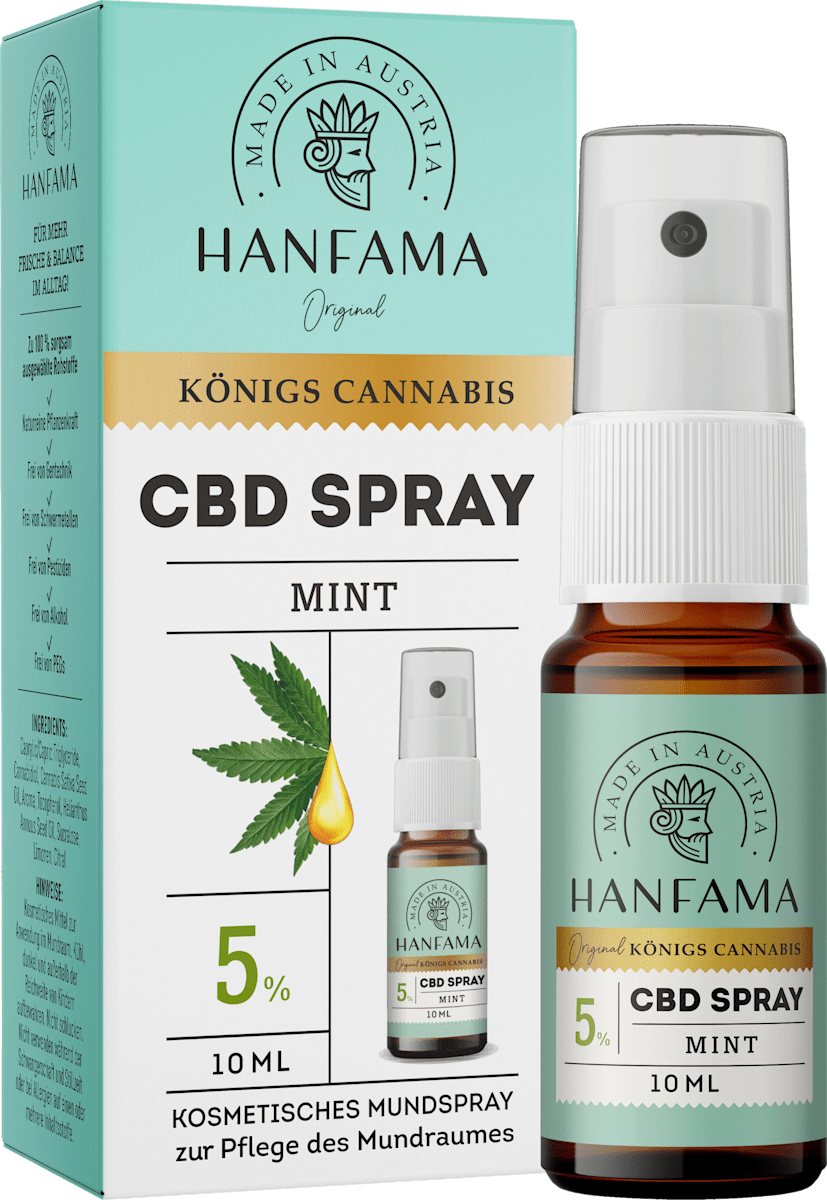Hanfama Mundspray CBD Kosmetisch 5 % Mint, 10 ml | dm.at