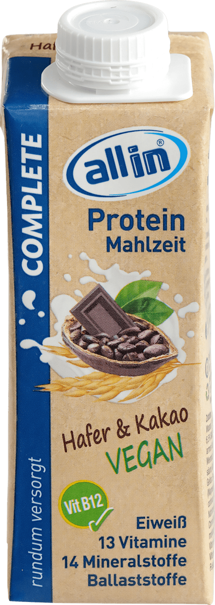 allin Trinkmahlzeit Protein Complete Hafer & Kakao, 250 ml | dm.at