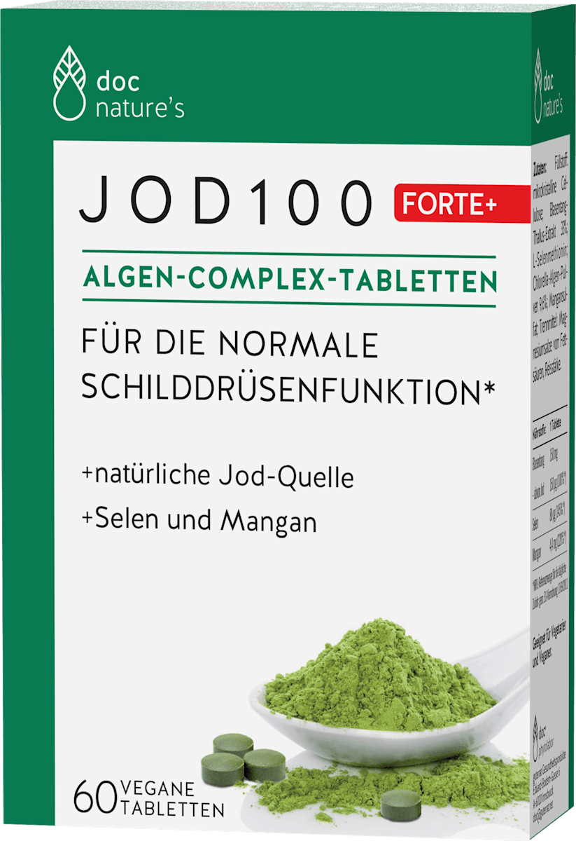 doc nature's Jod 100 Forte+ Algen-Complex-Tabletten, 60 St | dm.at