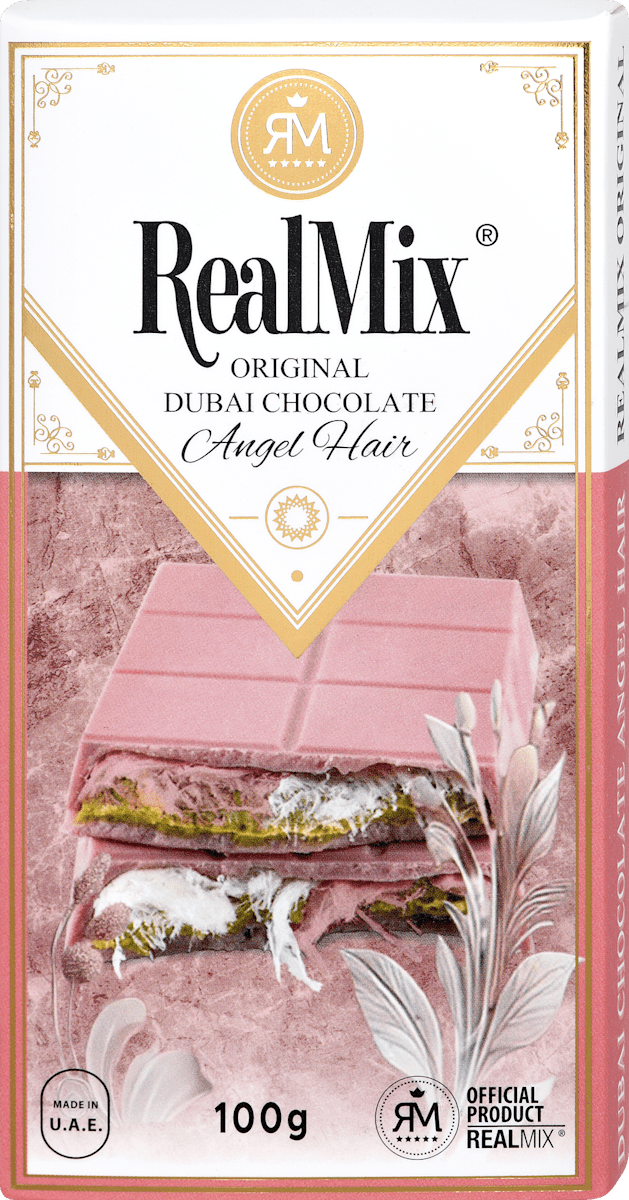 REALMIX čokoláda Dubai Angel Hair, 100 g | dm.cz